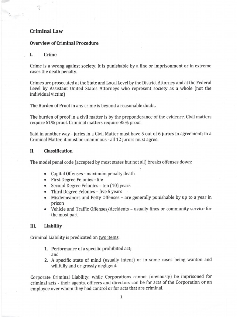 Criminal Law 2022 | PDF