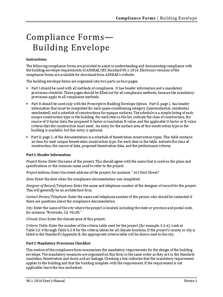 Building Envelope Compliance Form 2016 | PDF | Window | Building Insulation