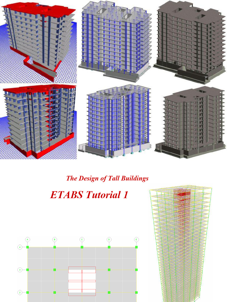 ETABS Tutorial: Designing Tall Buildings | PDF