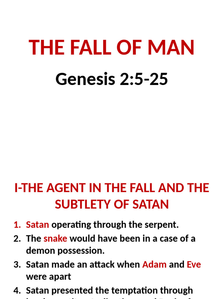 July 15, 2018 The Fall of Man | PDF