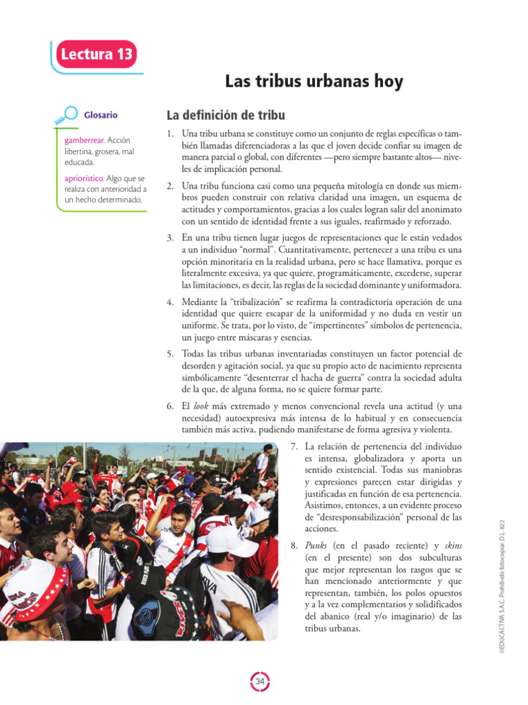 las tribus urbanas hoy | PDF | Tribu | Sociedad