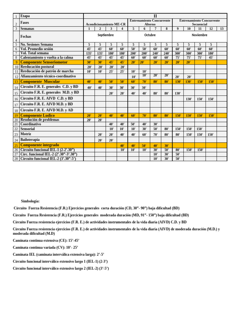 Programa Fase II Adulto Mayor Word | PDF