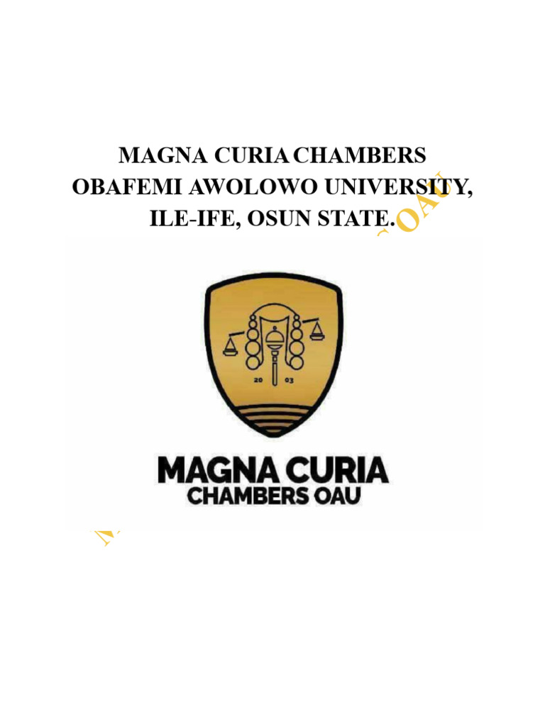 From Magna Curia To Ifelaw Freshmen-1 | PDF | Course Credit