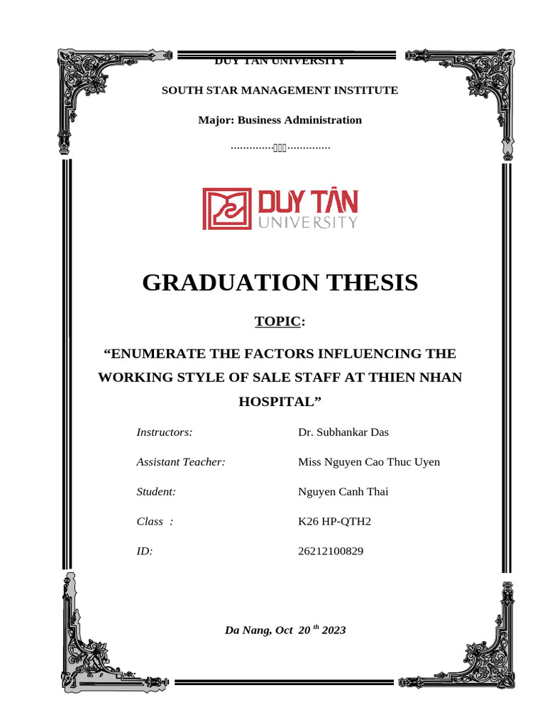 Graduation Thesis Sua | PDF | Sales | Mammography