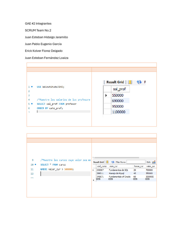 Actividad 2 Taller 2 SQL CONSULTAS | PDF