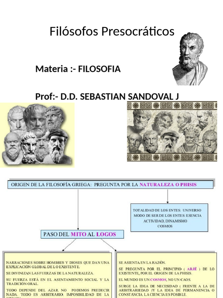 Filósofos Presocráticos | PDF