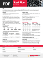 ASTM A53 ASME SA 53 Type E Grade B Submittal Data Sheet | PDF | Pipe ...
