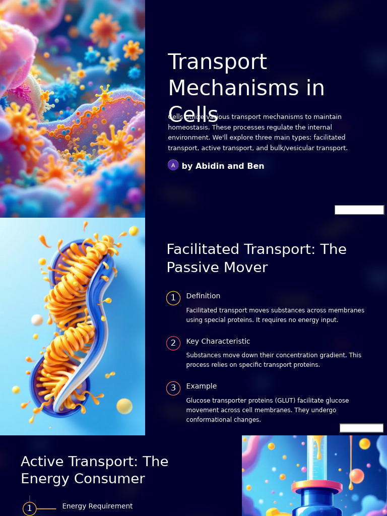 Transport Mechanisms in Cells | PDF | Vesicle (Biology And Chemistry ...
