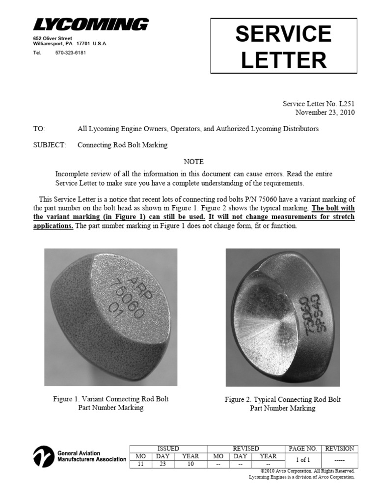 Connecting Rod Bolt Marking | PDF