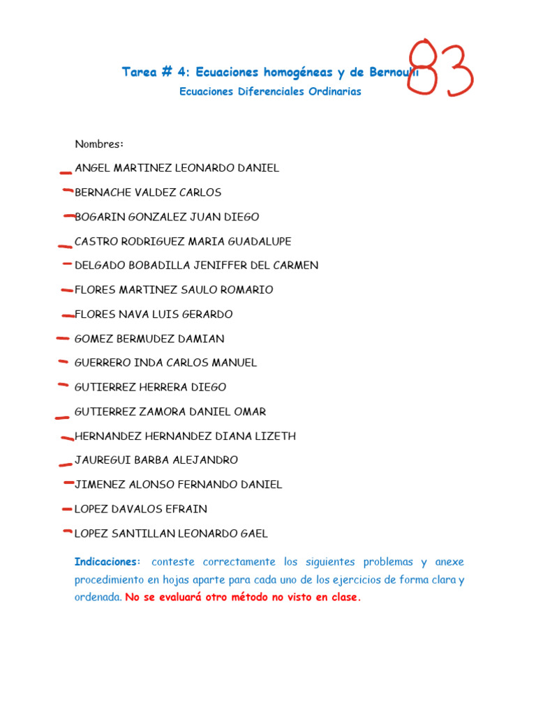 Tarea # 4 EDO MEC (ROJO) (R) (1) | PDF