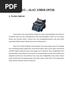 Alat - Alat Fiber Optic Dan Fungsinya | PDF