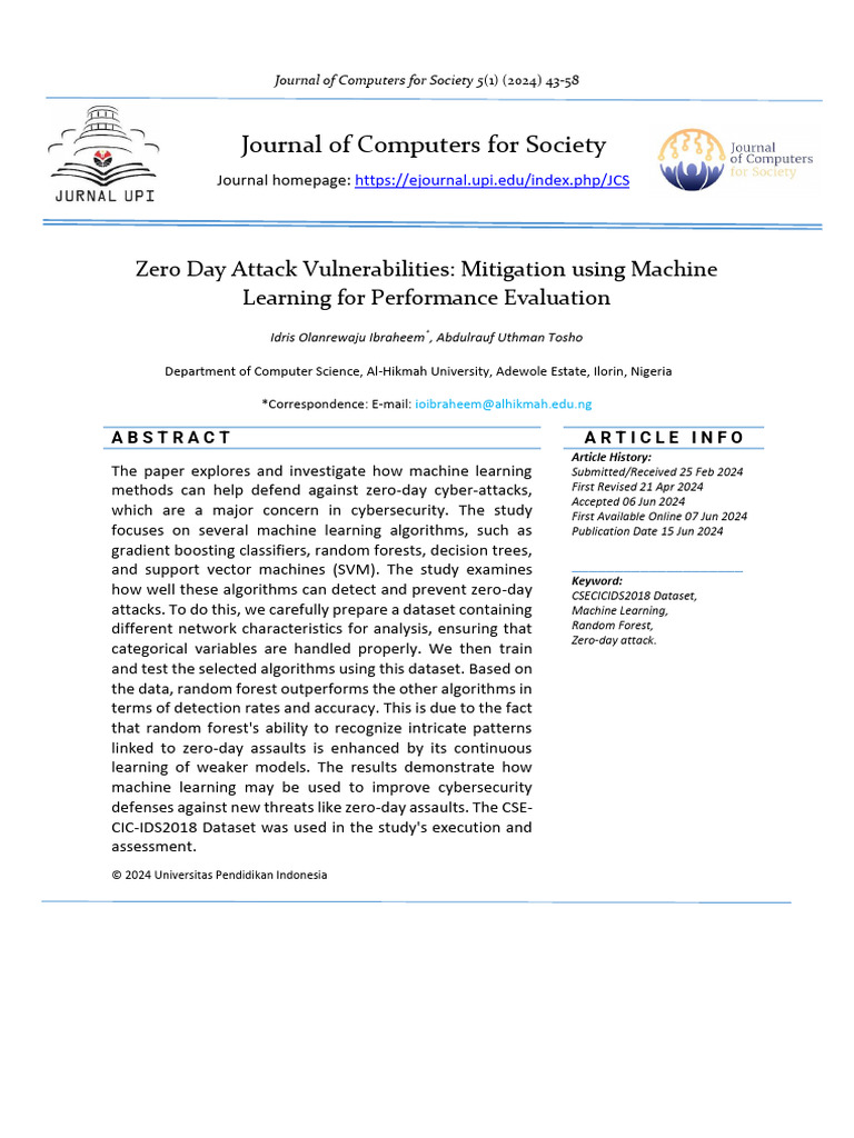 70795-160708-2-PB | PDF | Machine Learning | Computer Security