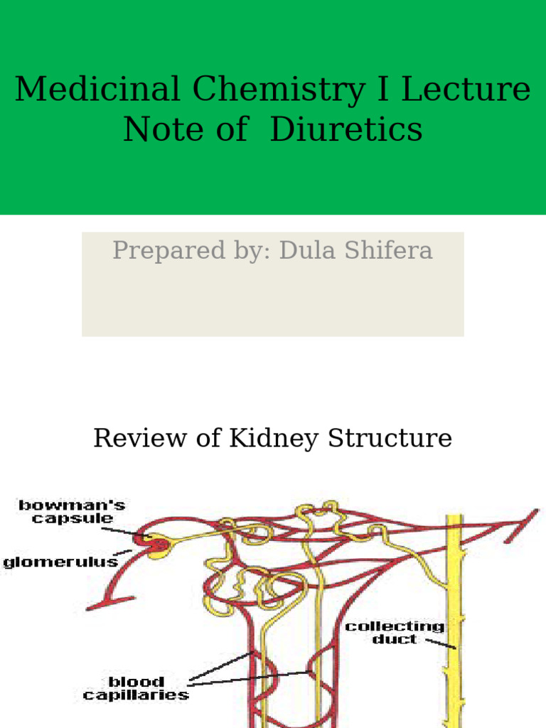 Diuretics: Mechanisms & Classes | PDF