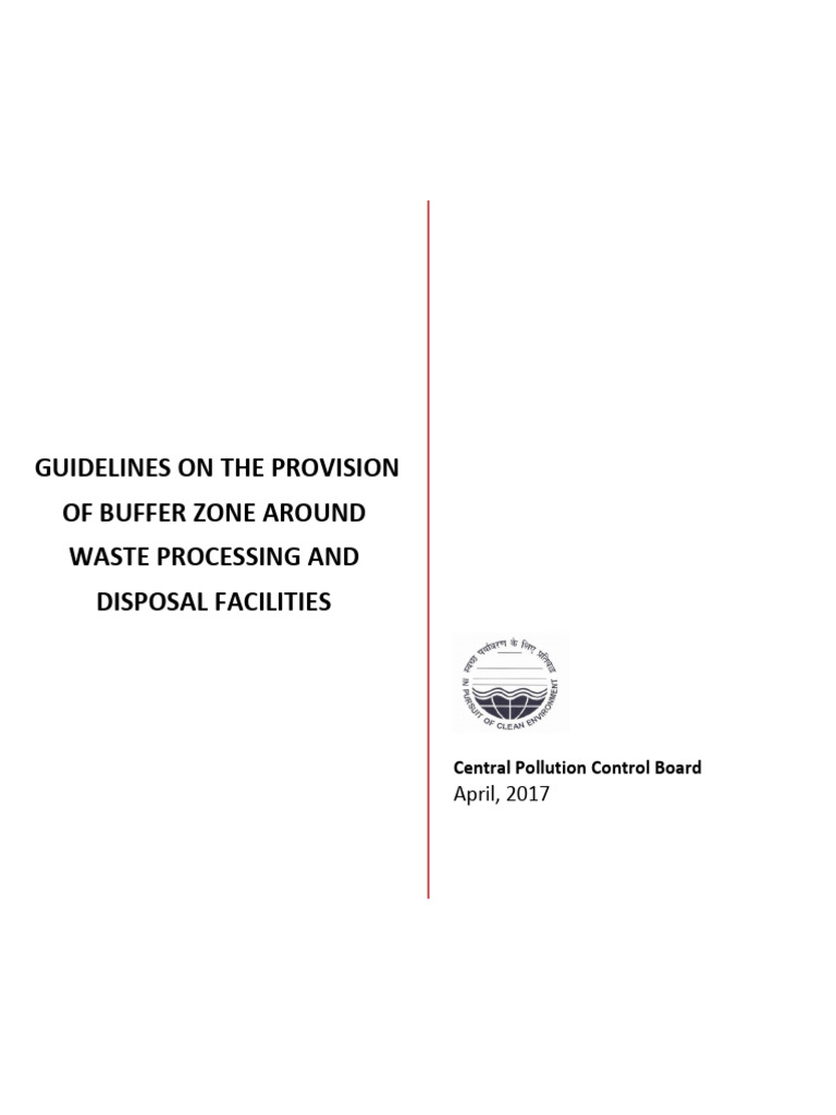 Buffer Zone Guidelines for Waste Facilities | PDF | Waste Management ...