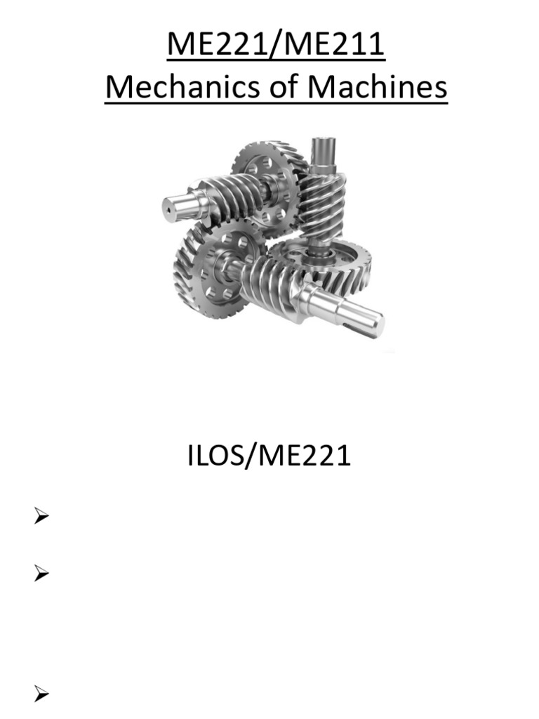 ME221 ME211 Introduction Gears Basics-1 | PDF | Gear | Classical Mechanics