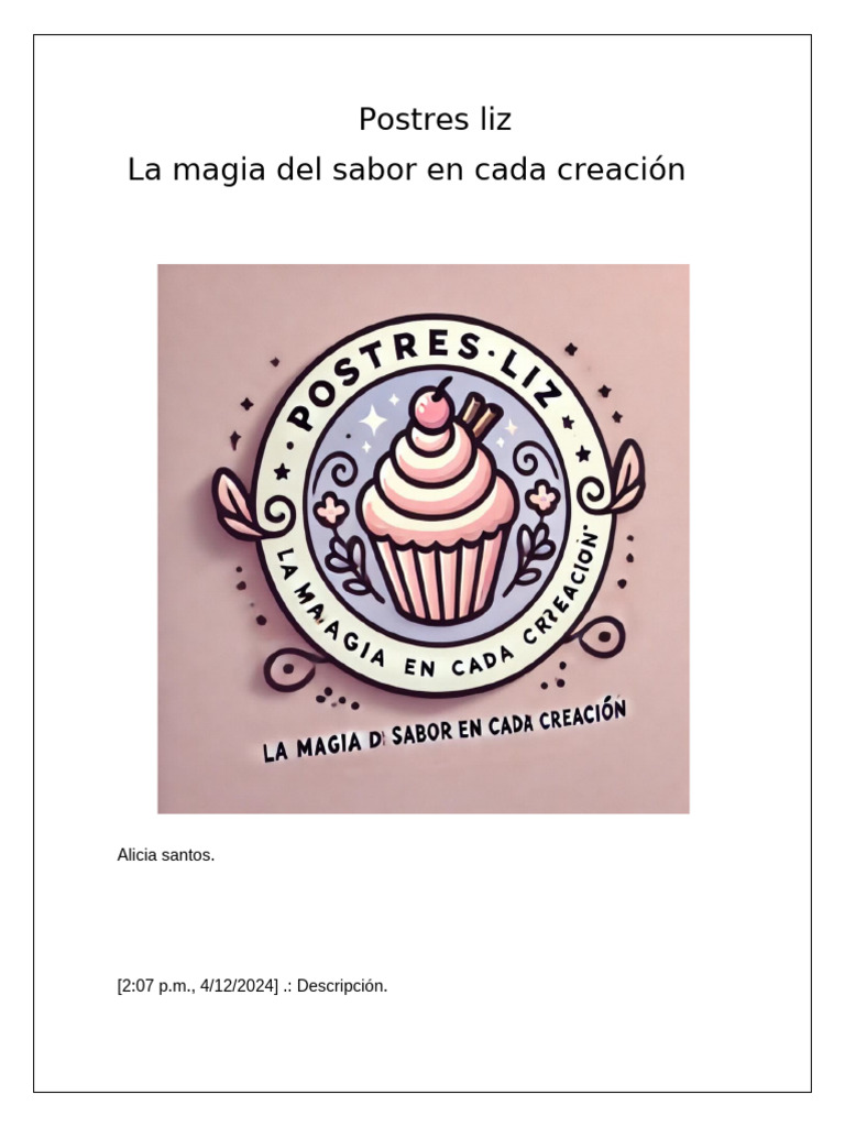 Postres Liz | PDF | Calidad (comercial) | Marketing