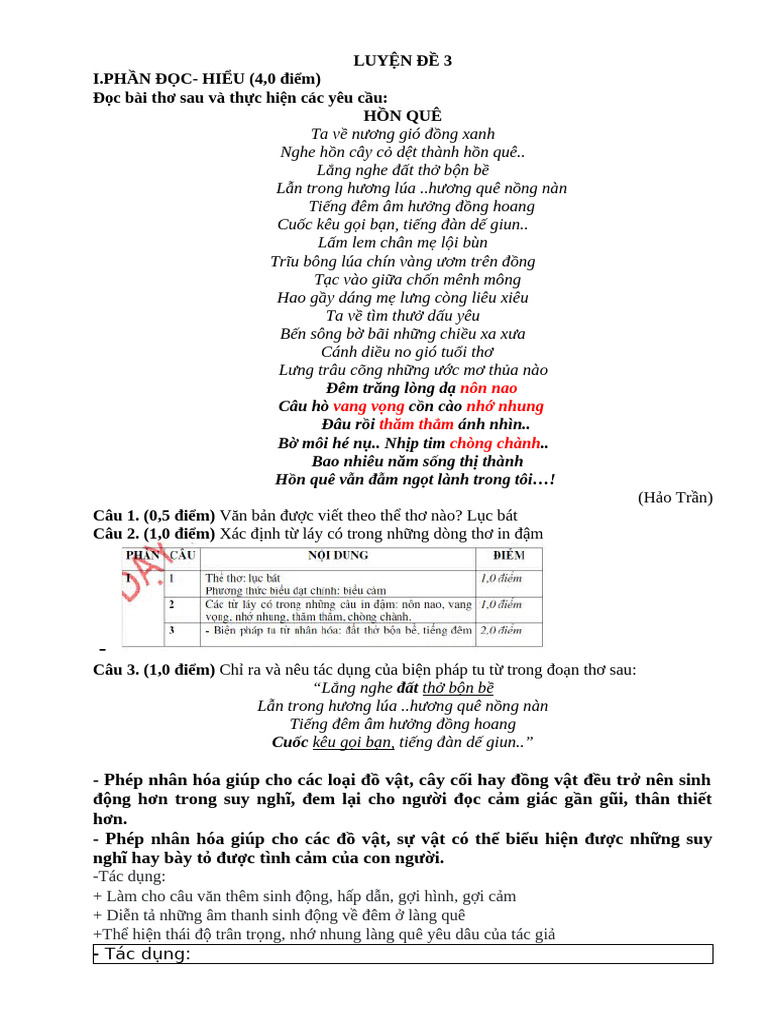 LUYỆN ĐỀ 3. 6.4 (dapan) | PDF