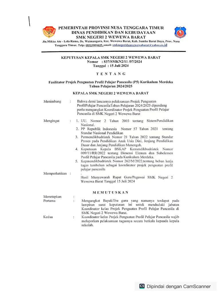 SK P5 Revisi | PDF