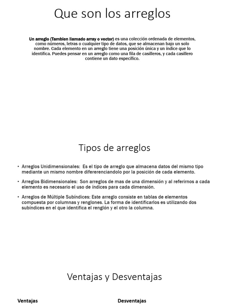 Prog Arreglos | PDF | Tecnologías de la información | Ingeniería de software