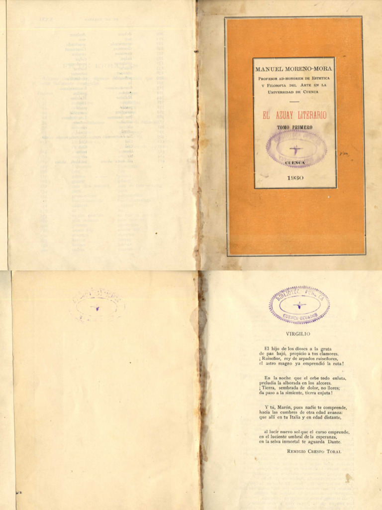 El Azuay Literario Ingreso 3484 | PDF