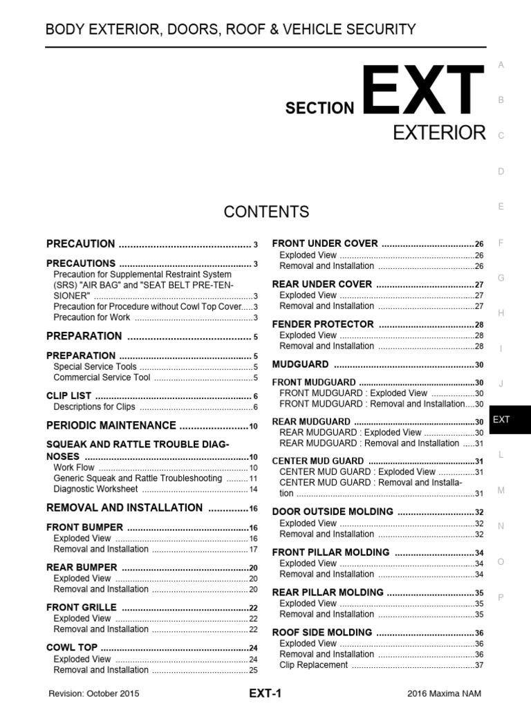 EXT | PDF | Airbag | Headlamp