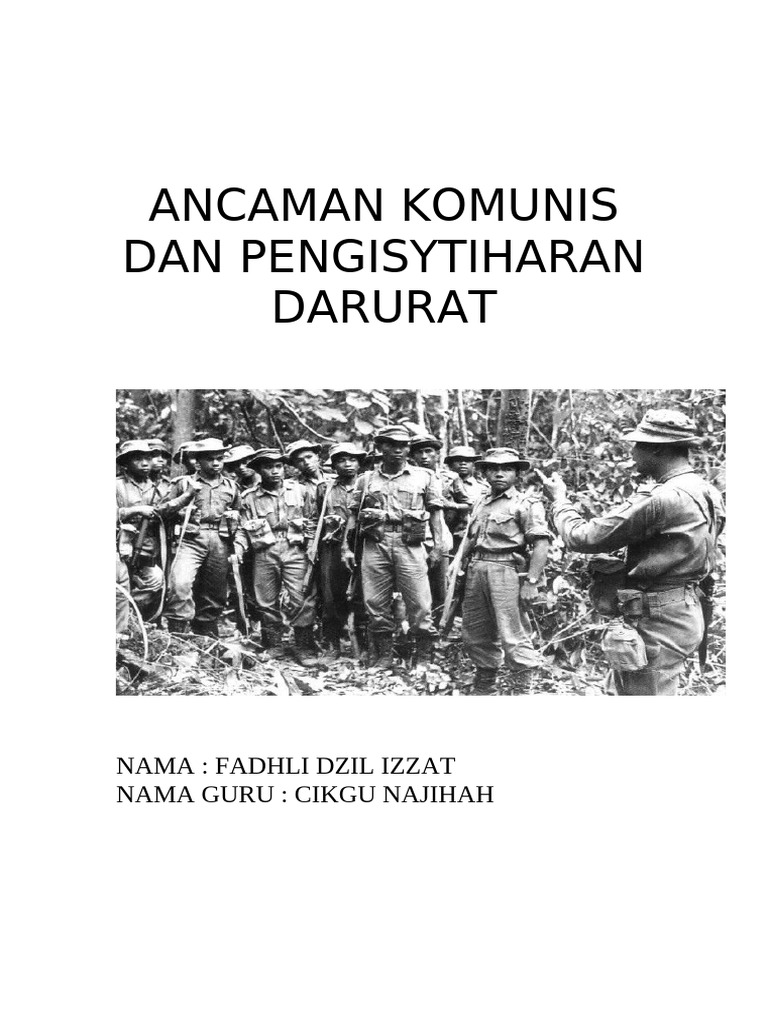 Ancaman Komunis Dan Pengisytiharan Darurat | PDF