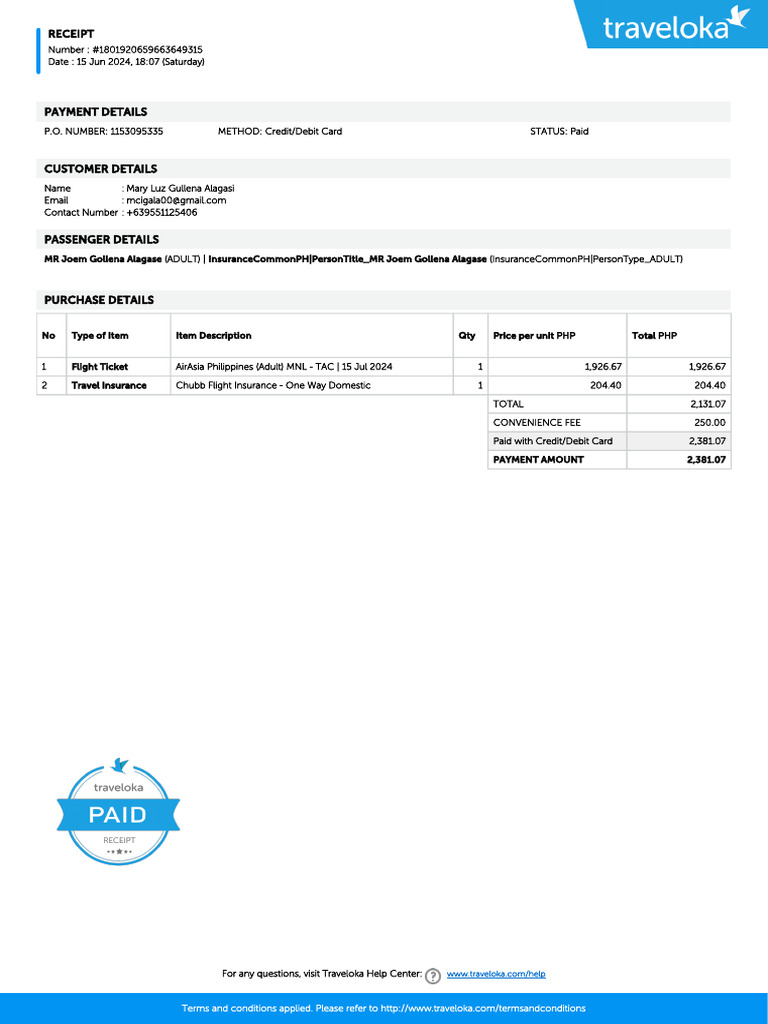 Receipt QWERTY | PDF