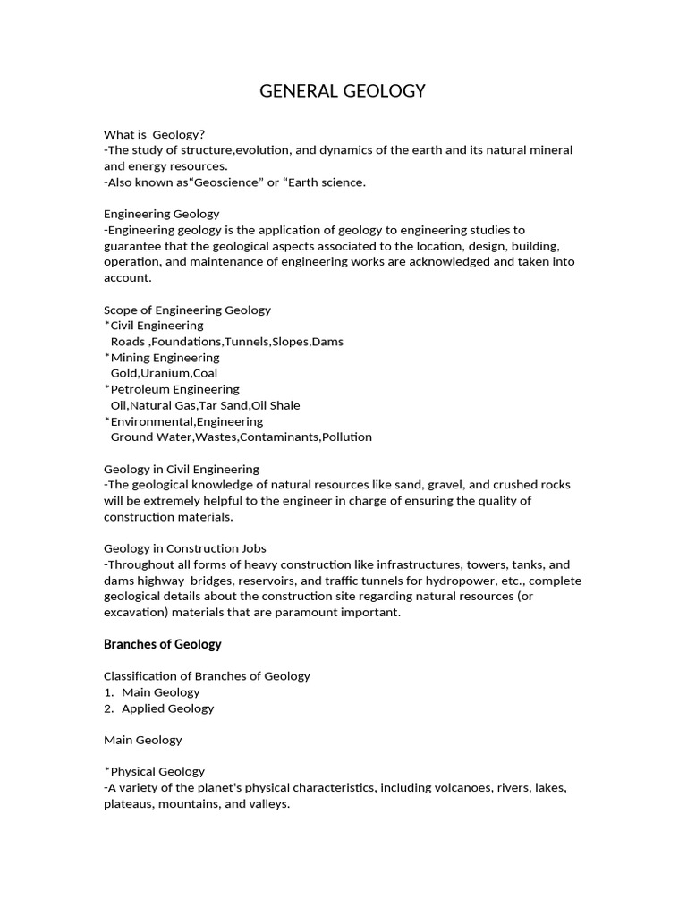 General Geology - Reviewer | PDF | Earthquakes | Plate Tectonics