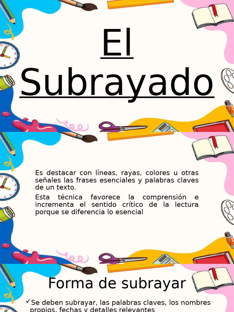 Técnicas Efectivas de Subrayado | PDF