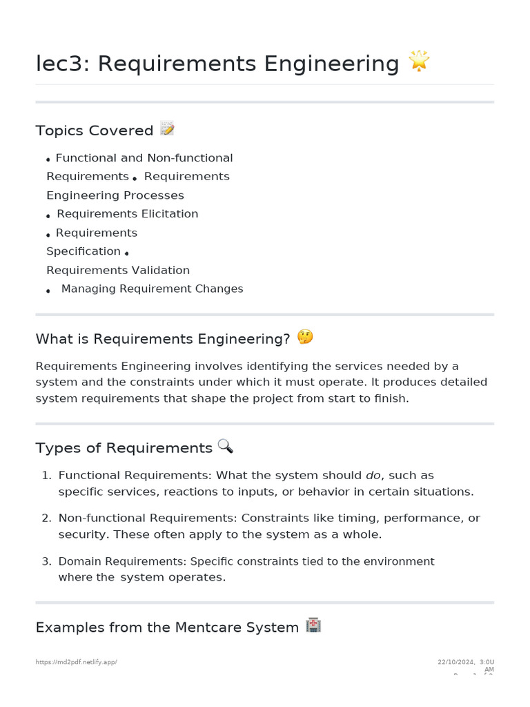 ?Lec3Overview | PDF | Software Engineering | Systems Engineering