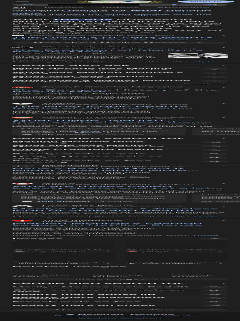 Whag Decade Was the Maryline Monroe Mole in Stlye - Google Search | PDF ...