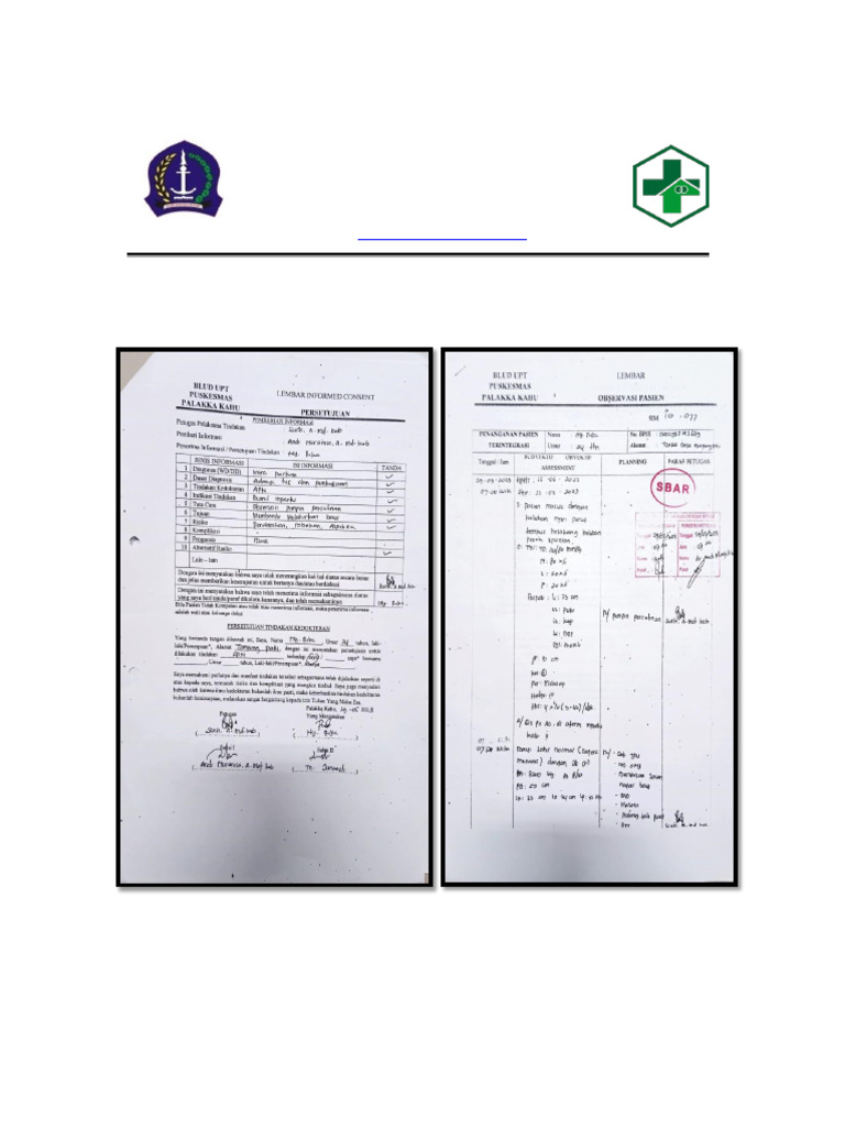 5.3.2 EP.a. Bukti TBAK dan Bukti SBAR yang dimasukkan dalam rekam medis pasien | PDF