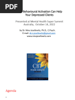 Schedule Behavioral Activation PDF | PDF