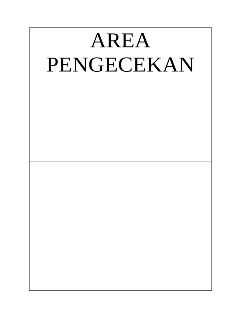 Area Pengecekan | PDF