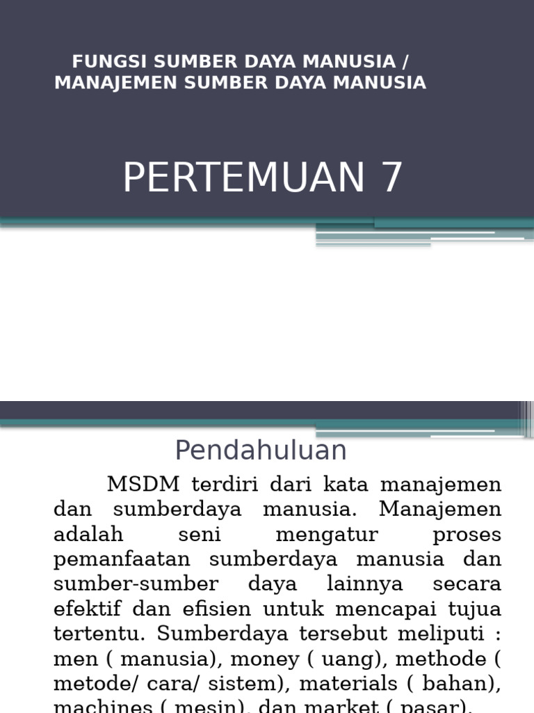 PPT, Modul-7, MSDM, Ane | PDF