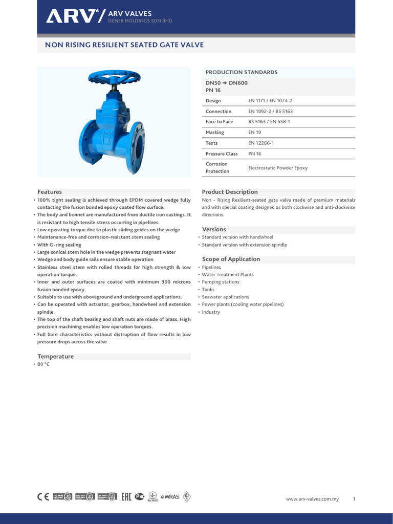 Catalogue Van Arv 2020 | PDF | Valve | Pipe (Fluid Conveyance)