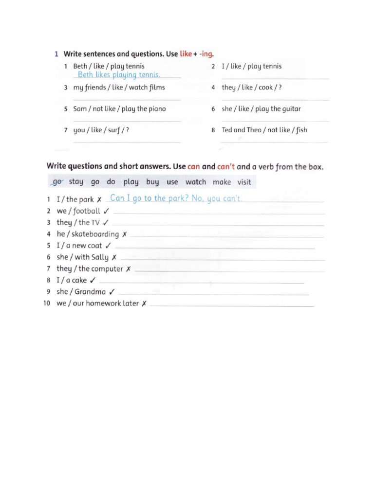 Ngu Phap Unit Starter, Unit 3 | PDF