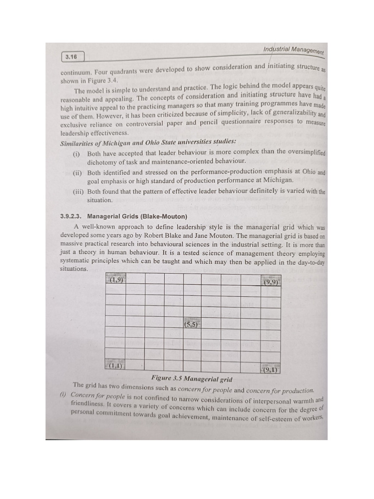 Managerial Grid | PDF