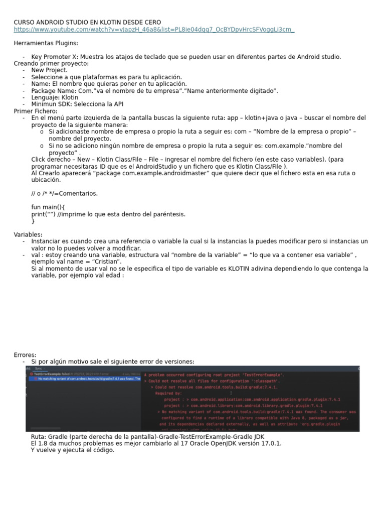 Curso Android Studio en Klotin Desde Cero | PDF