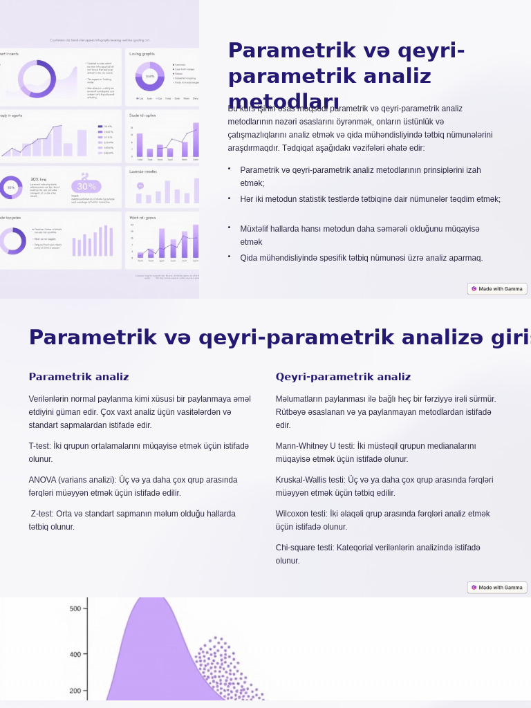 Parametrik Ve Qeyri Parametrik Analiz Metodlari | PDF