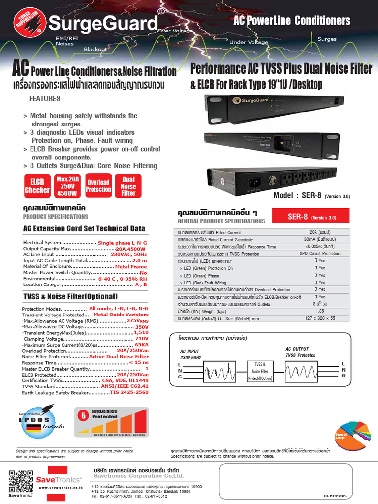 Surgeguard Ser-8 Spec | PDF