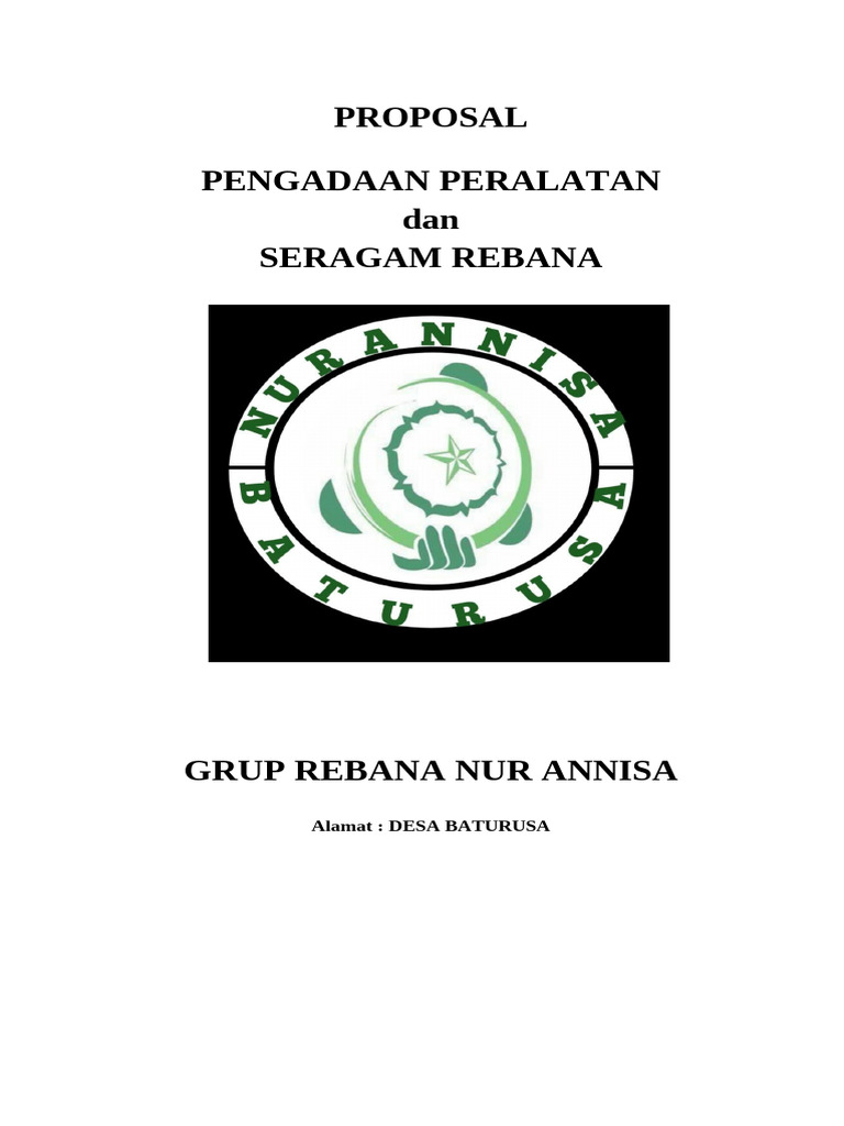 Proposal Pengadaan Alat Rebana Nur Annisa | PDF