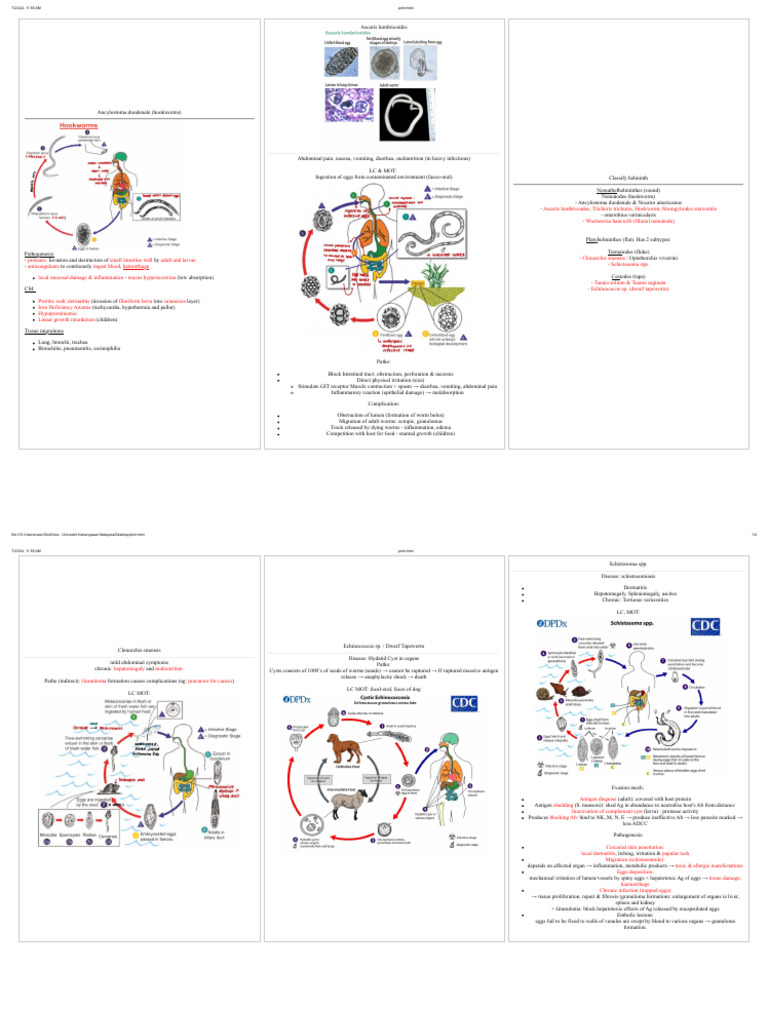 helminth | PDF | Causes Of Death | Clinical Medicine