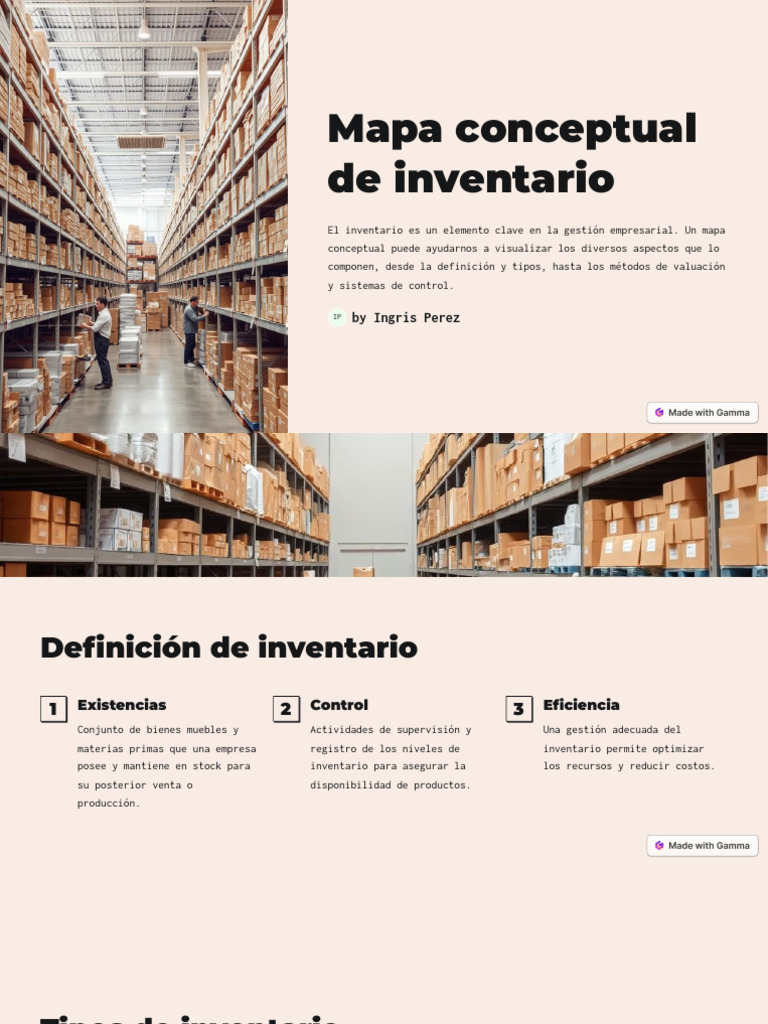 Mapa Conceptual de Inventario | PDF | Business | Planificación