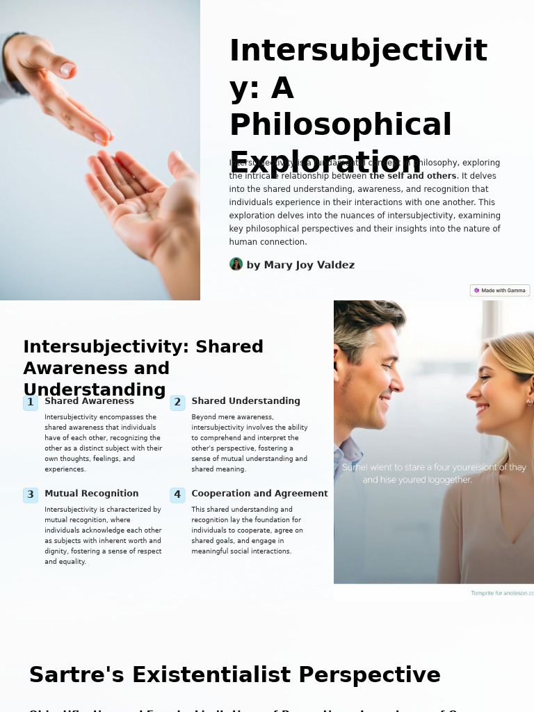 Intersubjectivity A Philosophical Exploration | PDF | Empathy | Phenomenology (Philosophy)