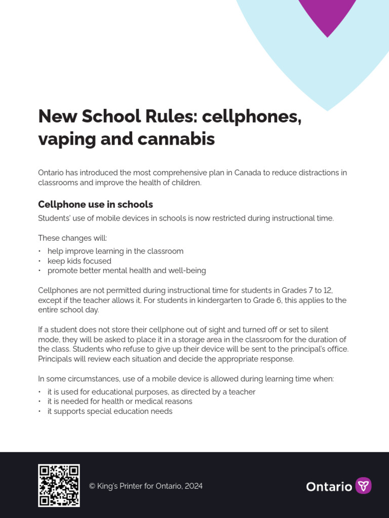 2024_2025 school_rules flyer | PDF