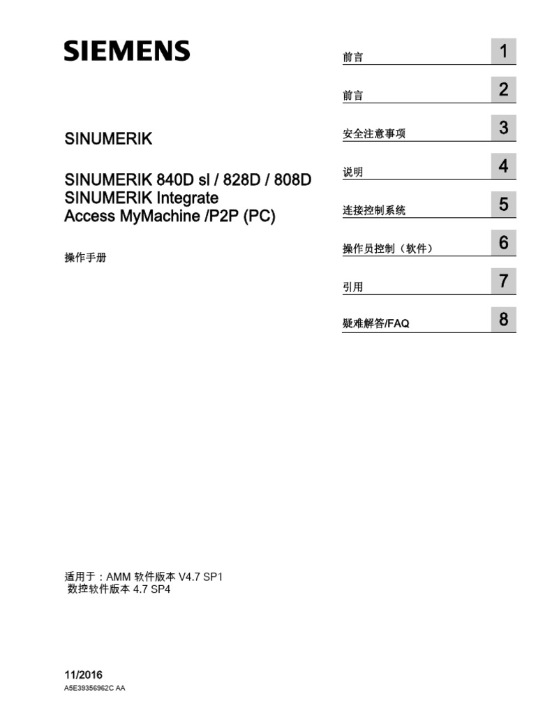 840Dsl 828D 808D AMM Op Man 1116 ZH-CHS | PDF