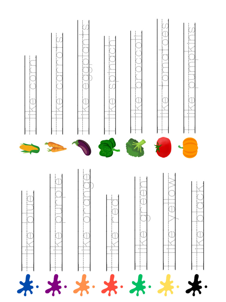 Vocabulary in English For Fruits and Vegetables | PDF