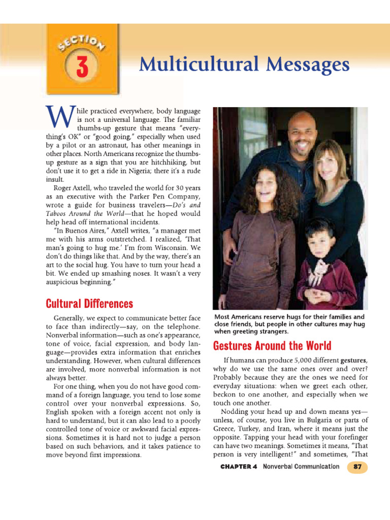 Multicultural Messages | PDF