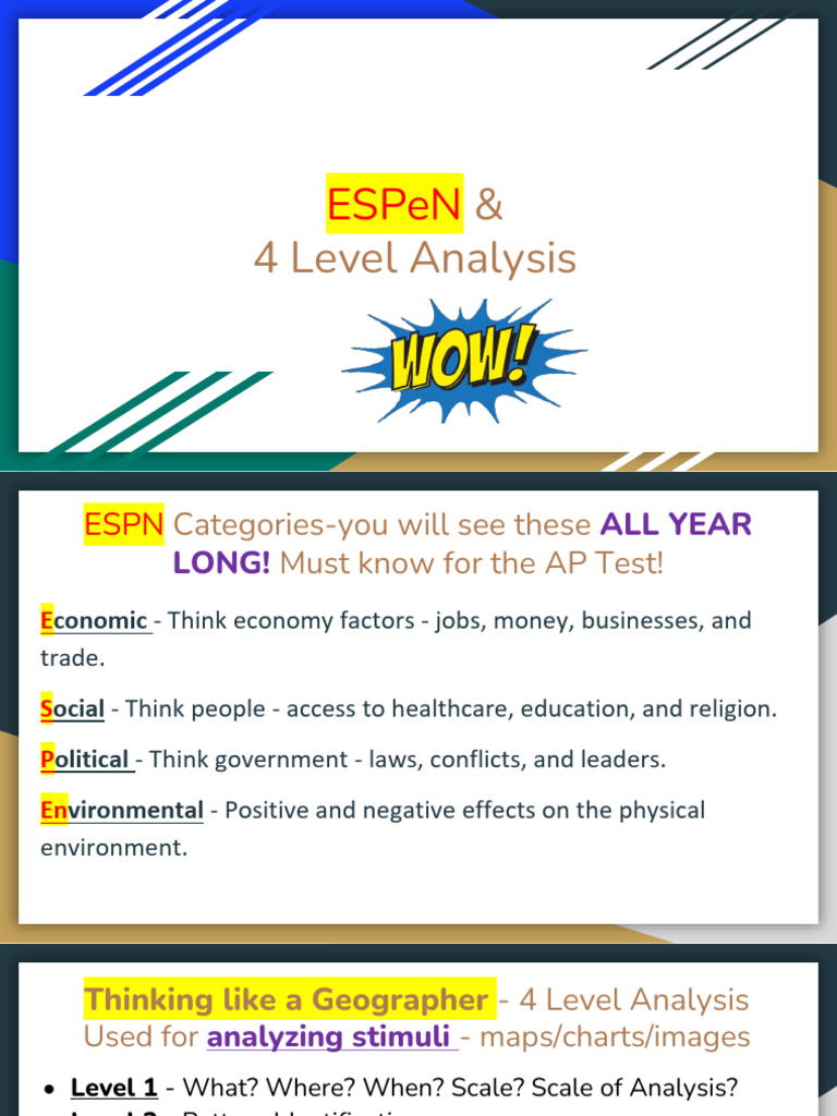 ESPeN & 4 Level Analysis | PDF